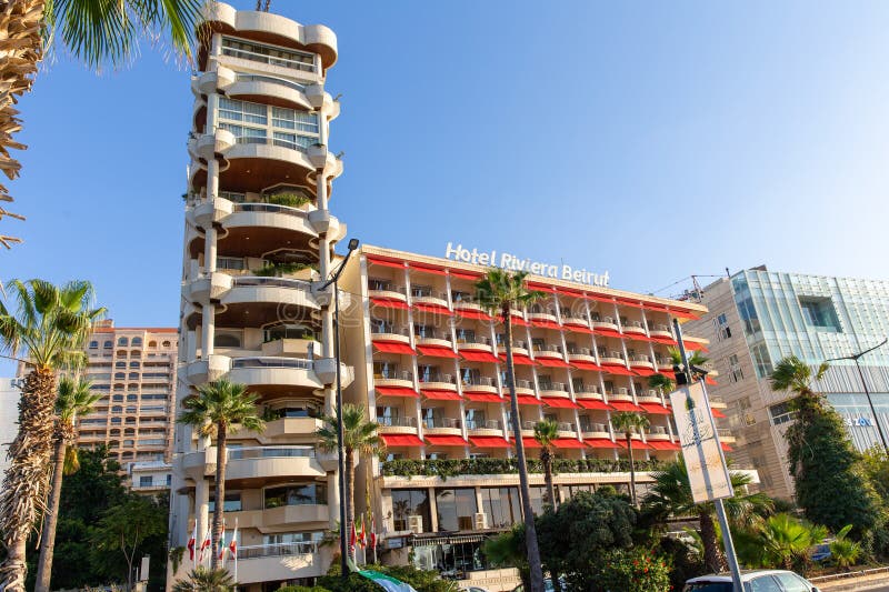 Hotel Riviera Beirut on the on the Popular Corniche Boulevard of Beirut ...