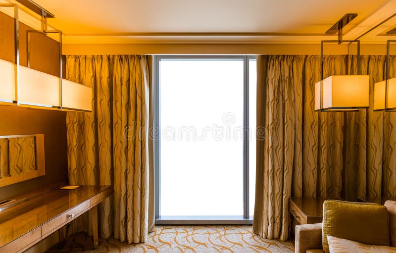 Hotel Room and Tropical Landscape Stock Photo - Image of freedom ...