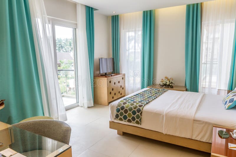 Hotel room interior stock photo. Image of double, interior - 53133352