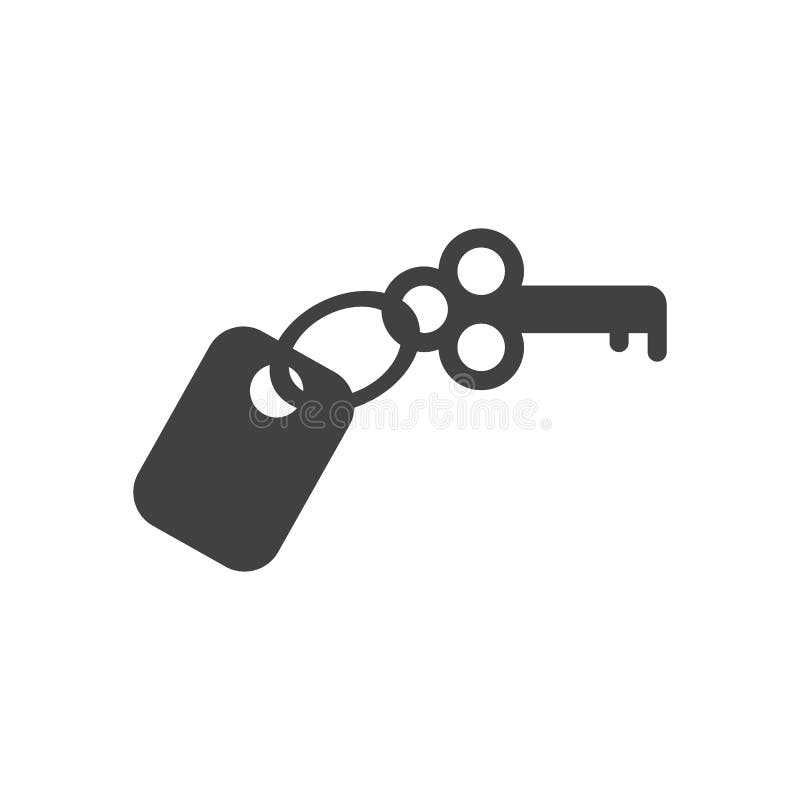 Hotel Room Key Icon, Filled Flat Sign, Solid Glyph Pictogram, Vector ...