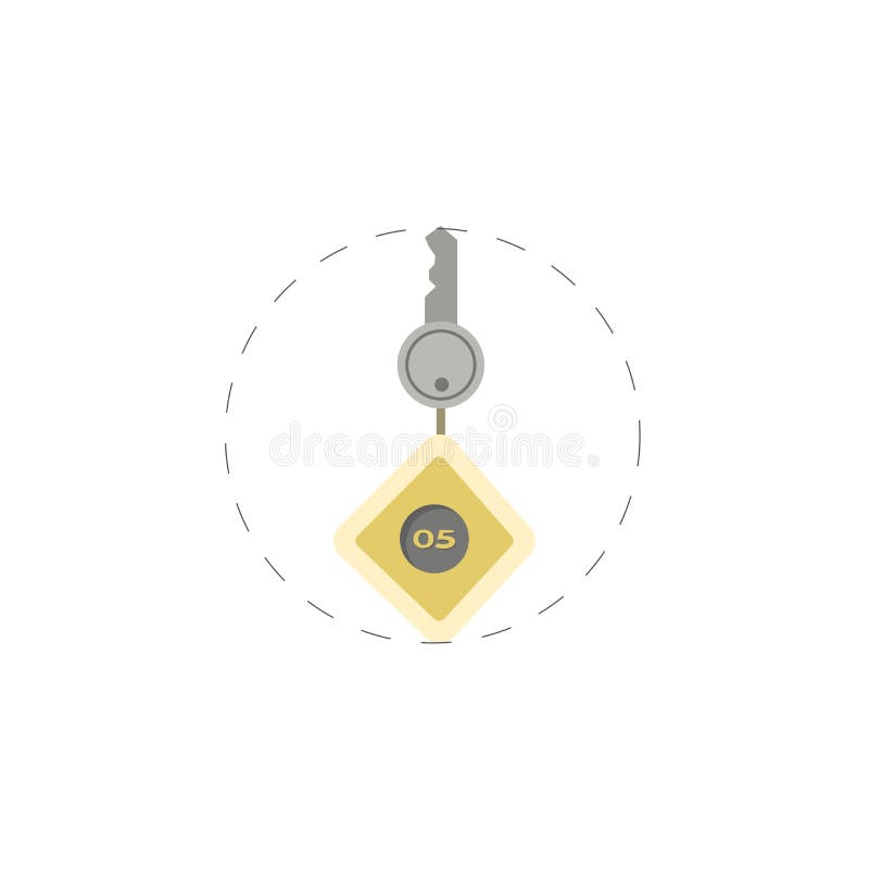 Hotel Room Key Clipart. Room Key Isolated Flat Icon Stock Vector ...