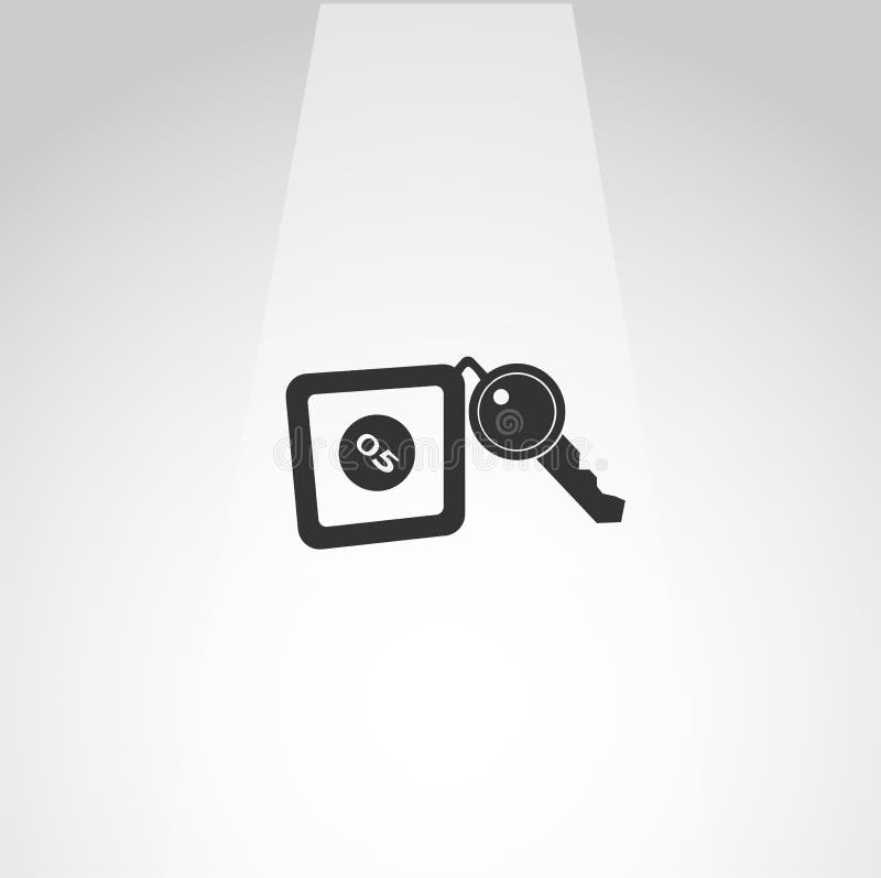 Hotel Room Key Icon, Hotel Key Simple Isolated Icon Stock Illustration ...