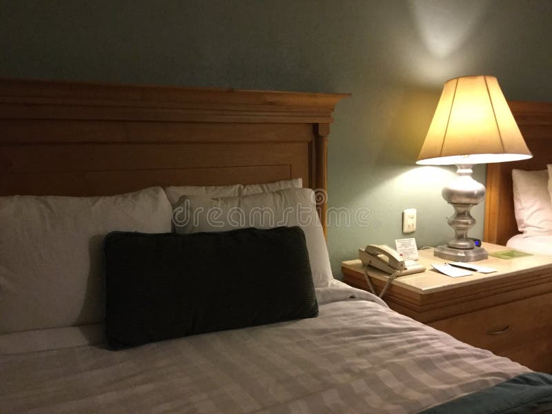 Hotel room stock photo. Image of hotel, beds, room, night - 91758592