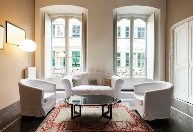 Hotel room in old building stock image. Image of architecture - 32851539