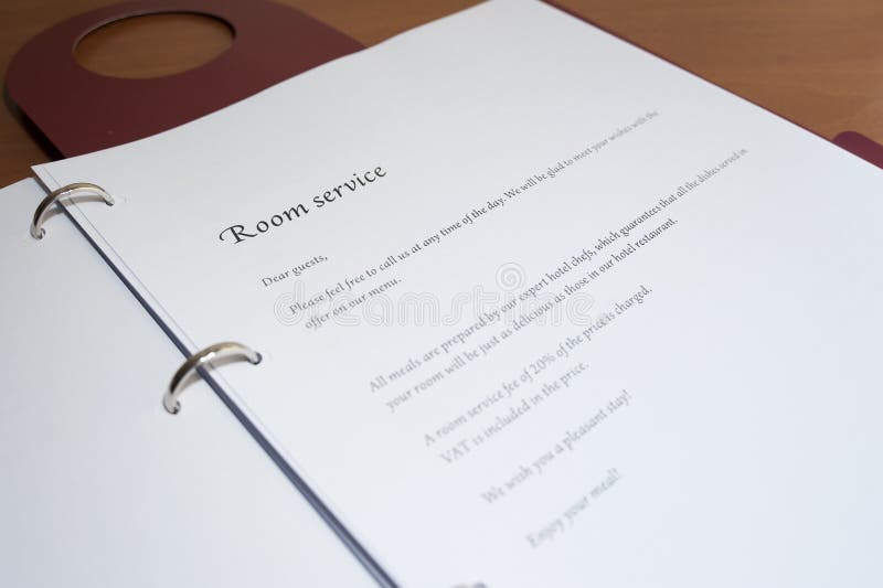 Hotel Room Service stock photo. Image of concierge, guestbook - 48820808