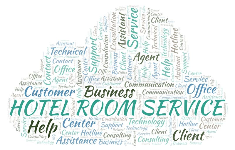Room Service word cloud stock illustration. Illustration of poster ...