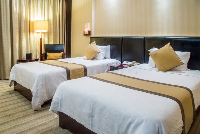 Hotel Rooms stock photo. Image of modern, bedroom, internal - 59280848