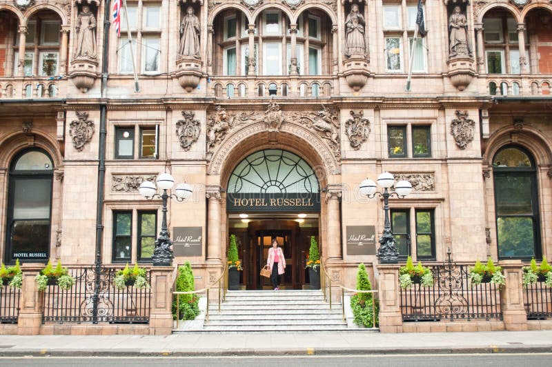 The Hotel Russell editorial stock photo. Image of british - 29522693