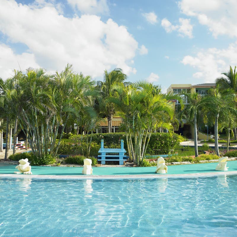 Hotel S Swimming Pool, Cayo Coco, Cuba Stock Image - Image of summer ...