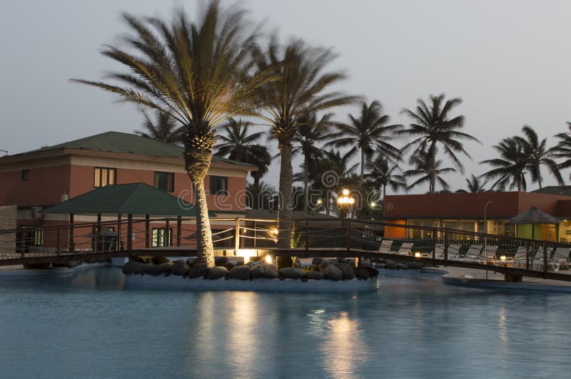 Hotel a Santa Maria - Capo Verde - Africa Fotografia Stock - Immagine ...