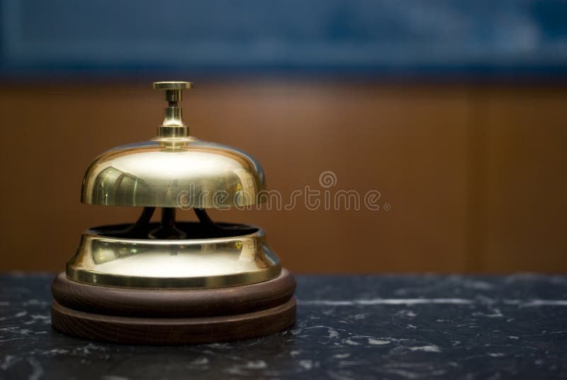 Hotel Reception Service Bell Stock Image - Image of colour, lobby: 10553651