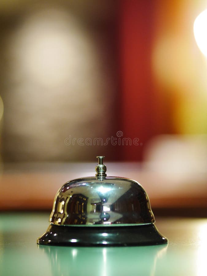 Waiter bell (horizontal) stock image. Image of desk, bell - 56021