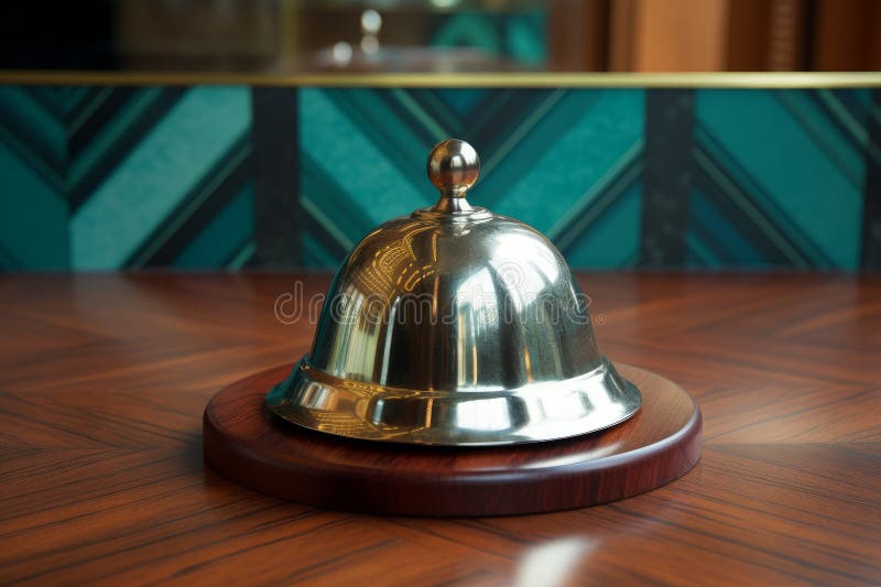 Hotel Service Bell. Generate Ai Stock Image - Image of glass, bright ...