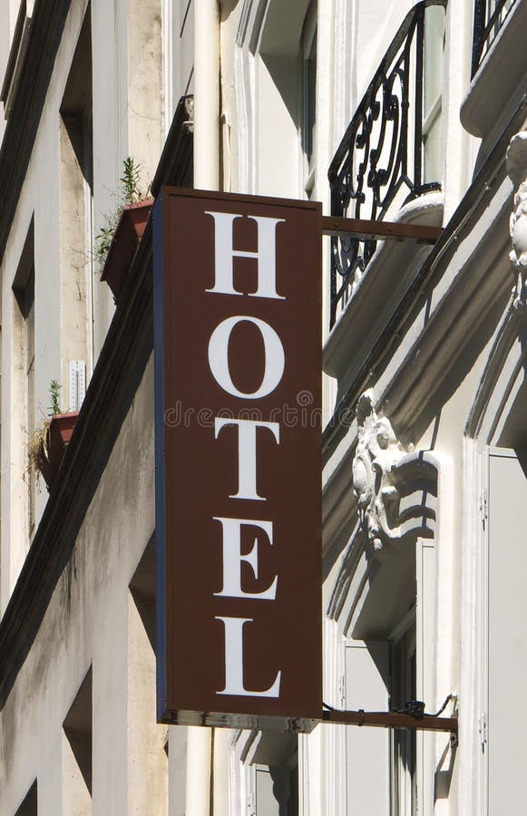 Hotel sign stock image. Image of travel, tourism, european - 15301515