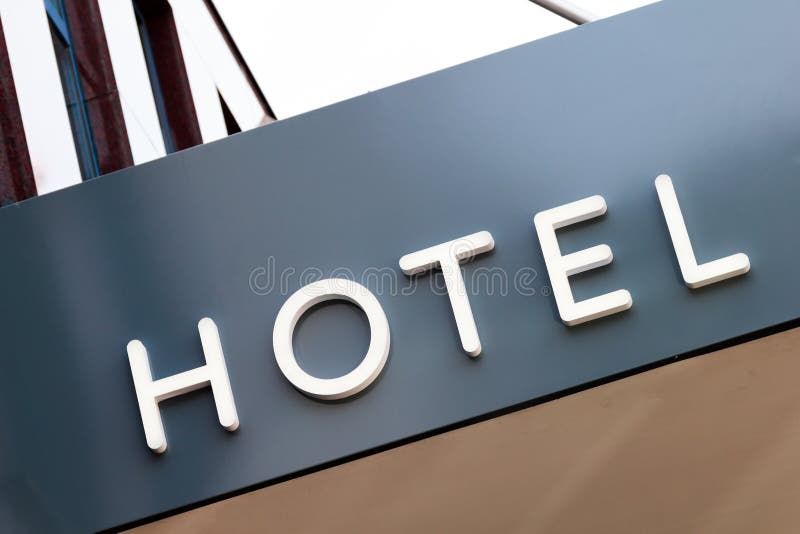 Hotel sign stock photo. Image of city, stay, life, front - 37899744