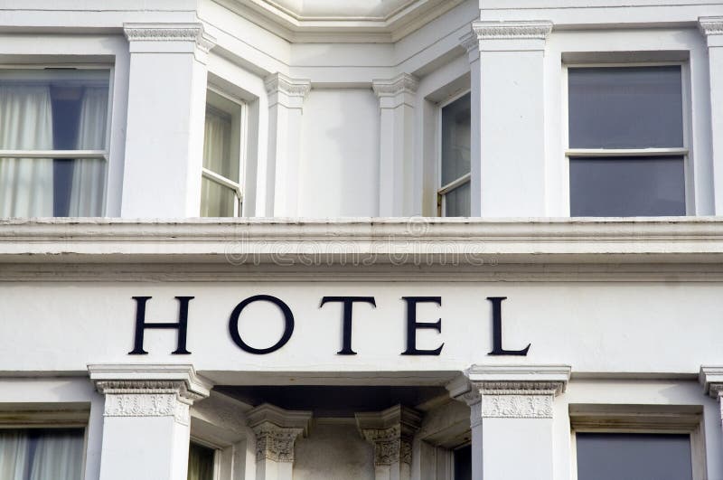 Hotel sign stock photo. Image of travel, sign, holiday - 8109418