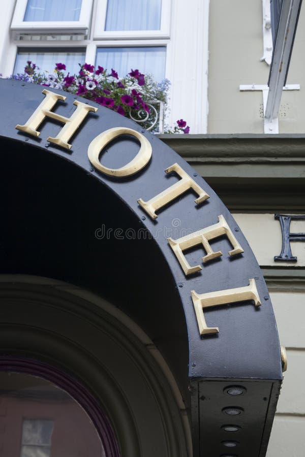 Hotel Sign stock photo. Image of sign, lodging, drink - 64279080