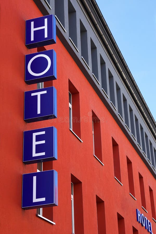 Hotel sign stock photo. Image of city, building, accommodation - 51188594