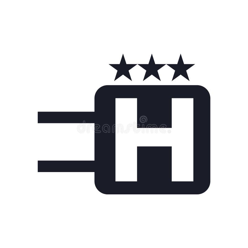 Hotel Sign Icon Vector Sign and Symbol Isolated on White Background ...