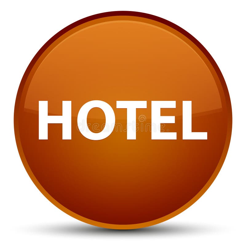 Hotel Special Orange Round Button Stock Illustration - Illustration of ...