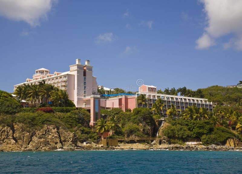 Hotel in St. Thomas stock photo. Image of usvi, overlook - 9675924