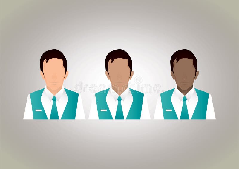 Hotel Staff. Vector Illustration Decorative Design Stock Vector ...