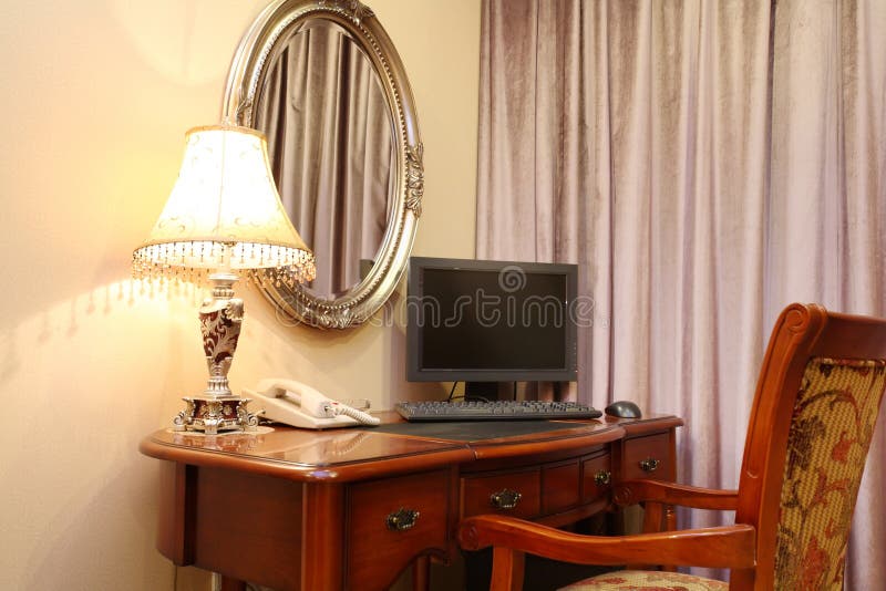 Hotel study stock image. Image of table, hotel, indoor - 9135159