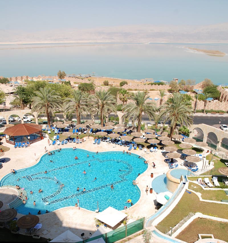 Hotel swimming pool stock image. Image of fountain, spout - 7044289