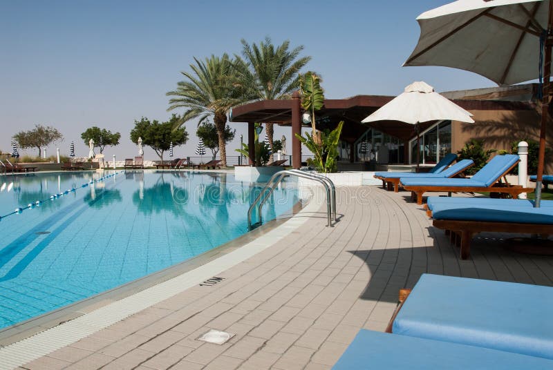 Hotel Swimming Pool in the Sun Stock Image - Image of pool, paradise ...