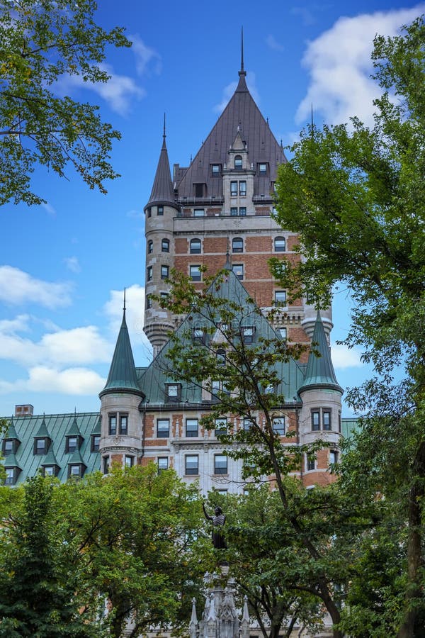Hotel Tower through the Trees Stock Photo - Image of tourism, heritage ...