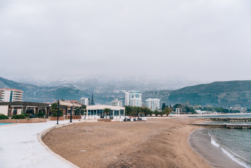 Hotel Tre Canne on the Coast of Budva Stock Image - Image of interior ...