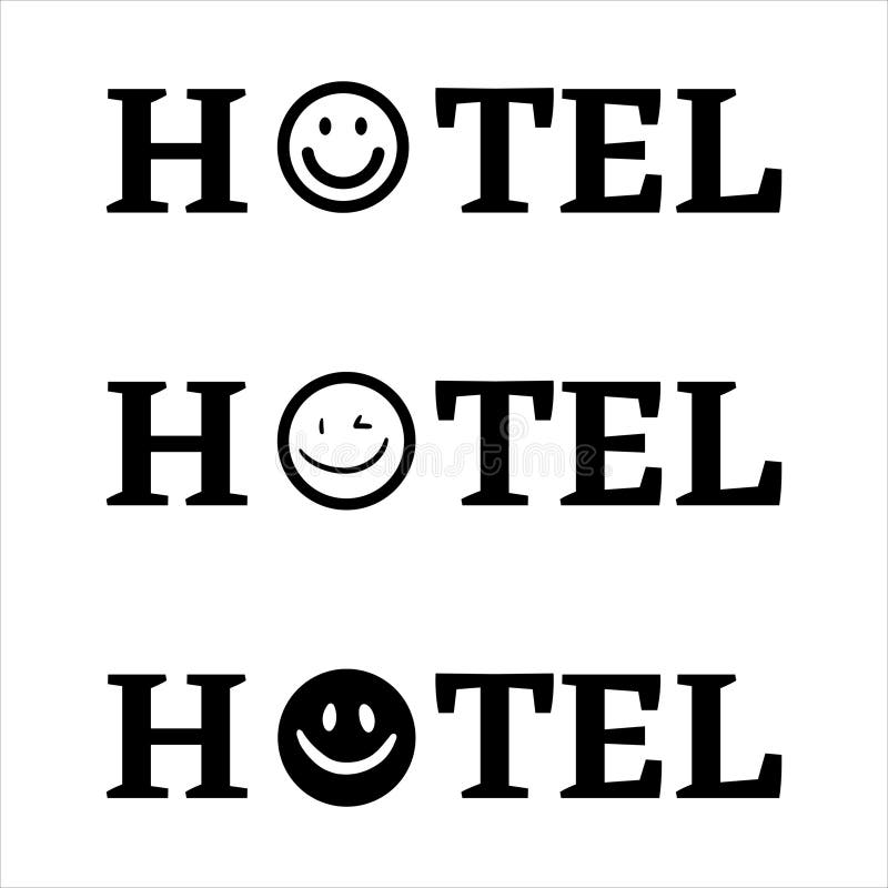 Hotel Typography. Collection of Hotel. Hotel Calligraphy. Hotel Title ...