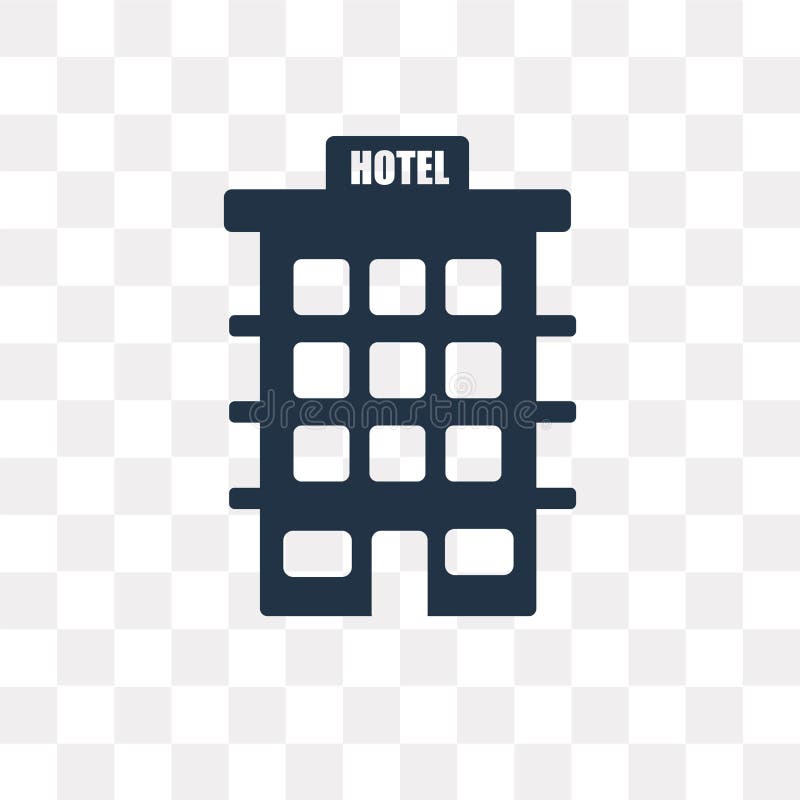 Hotel Icon Vector Isolated on White Background, Hotel Sign , Linear ...