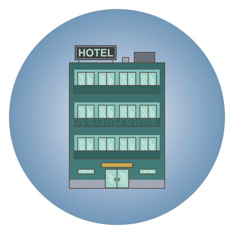 Hotel. Vector Illustration Decorative Design Stock Vector ...