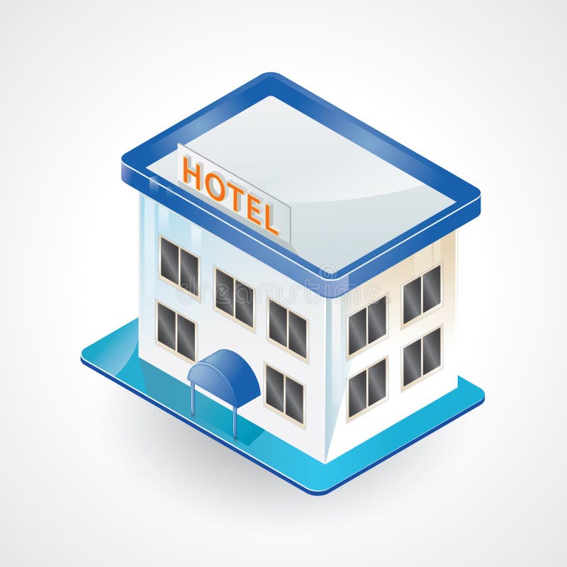 Hotel. Vector Illustration Decorative Design Stock Vector ...