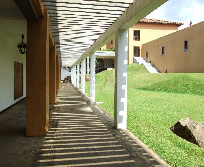 Hotel Walkway stock photo. Image of outside, columns, building - 1907220