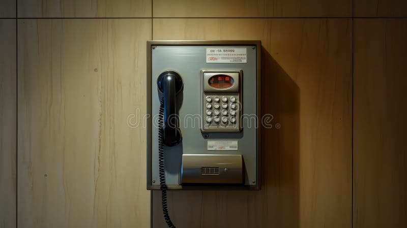 Hotel wall phone stock illustration. Illustration of building - 374247599