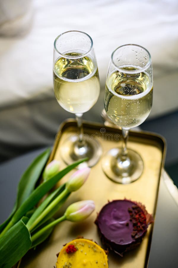 Hotel Welcome Drink in Room Stock Image - Image of accommodation, guest ...