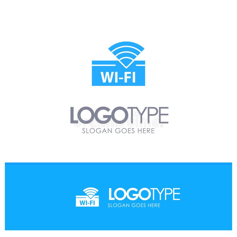 Hotel, Wifi, Service, Device Blue Logo Vector Stock Vector ...