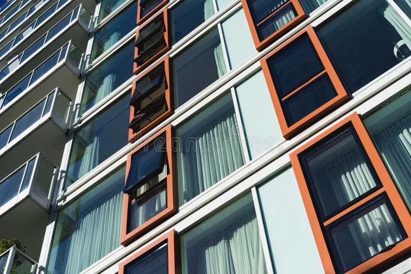 Hotel Windows in San Francisco Stock Image - Image of glass, city ...