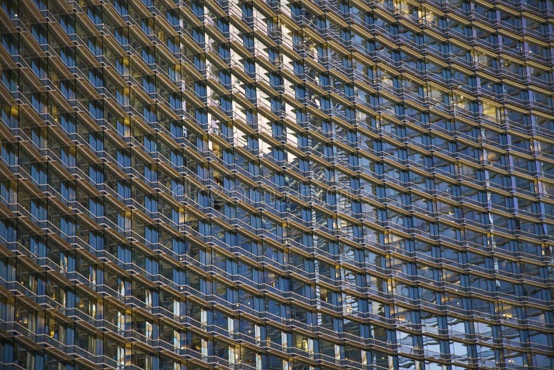 Hotel windows on a sunset stock image. Image of rise - 64605379
