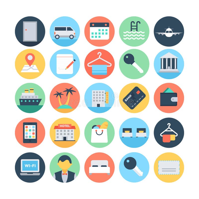 Hotel Y Ejemplos 5 Del Vector De Los Servicios Stock de ilustración ...