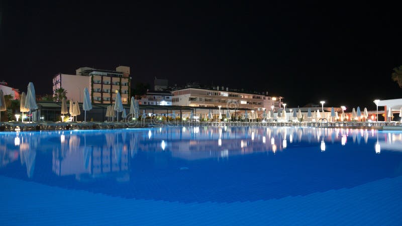 Hotels in the open air stock image. Image of scene, pool - 93488401