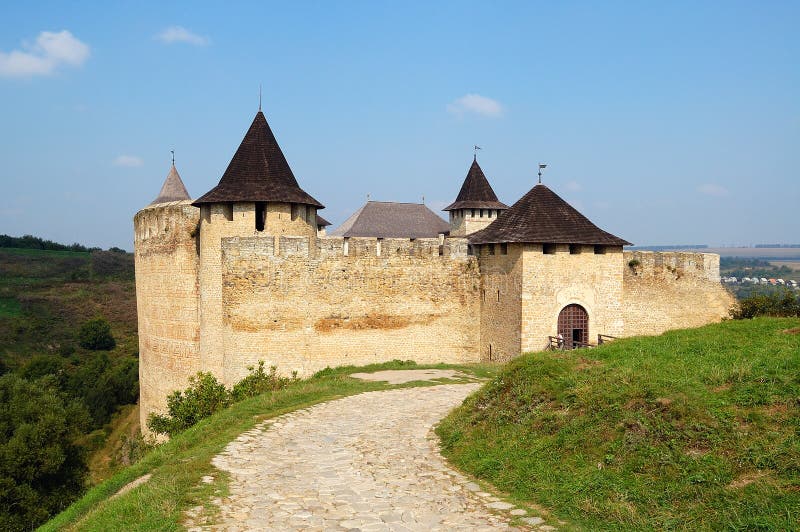 Hotin castle 2 stock image. Image of hotin, green, tree - 23854617
