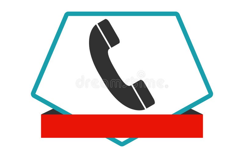 Hotline Button Blue Red: Telephone Number Stock Illustration ...