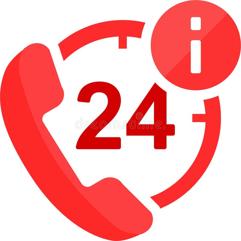 Hotline 24 Hours Information Stock Image - Illustration of arrow ...