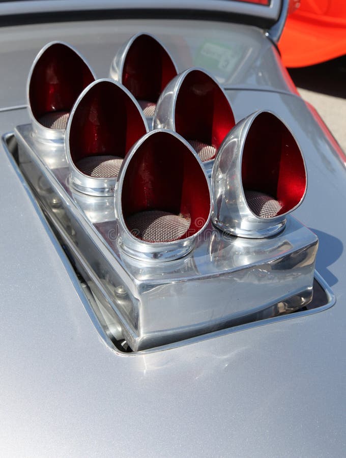 Hotrod air intake stock photo. Image of polished, engine - 19766936