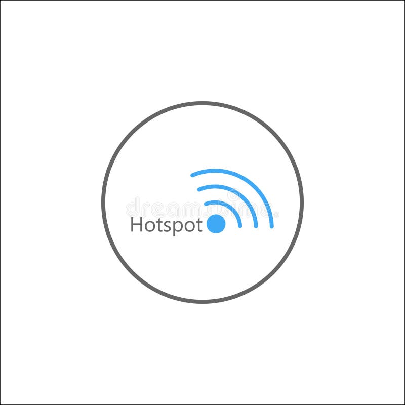 WiFi hotspot sign stock illustration. Illustration of display - 31568179