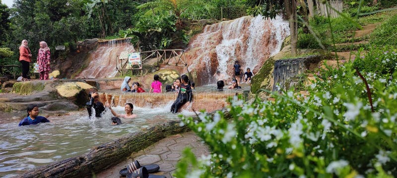 Hotspring,parongpong West Java Editorial Stock Photo - Image of friends ...