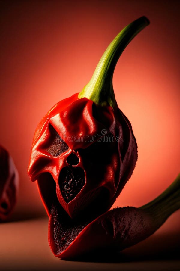 The Hottest Chilli Peppers 3D Illustrated Stock Illustration ...